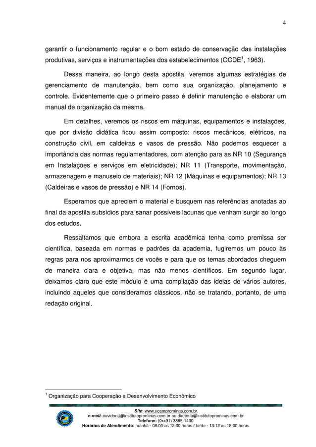 Prevenção E Controle De Riscos Em Máquinas