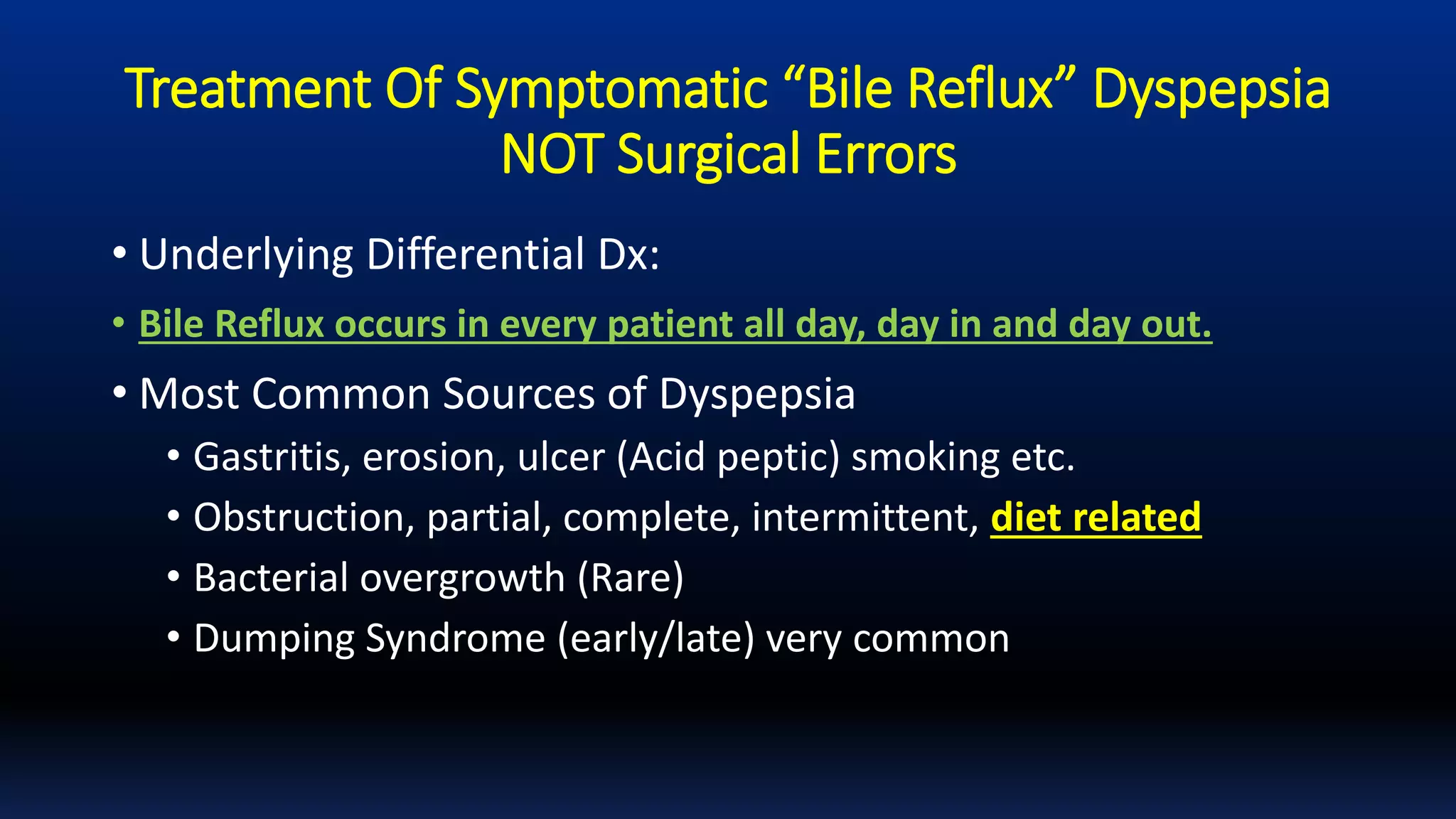 Prevent & Rx Bile Reflux | PPT