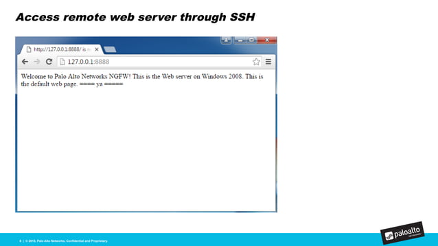 How to prevent ssh-tunneling using Palo Alto Networks NGFW | PPT