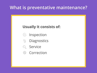 Preventative maintenance strategy with CMMS | PPT