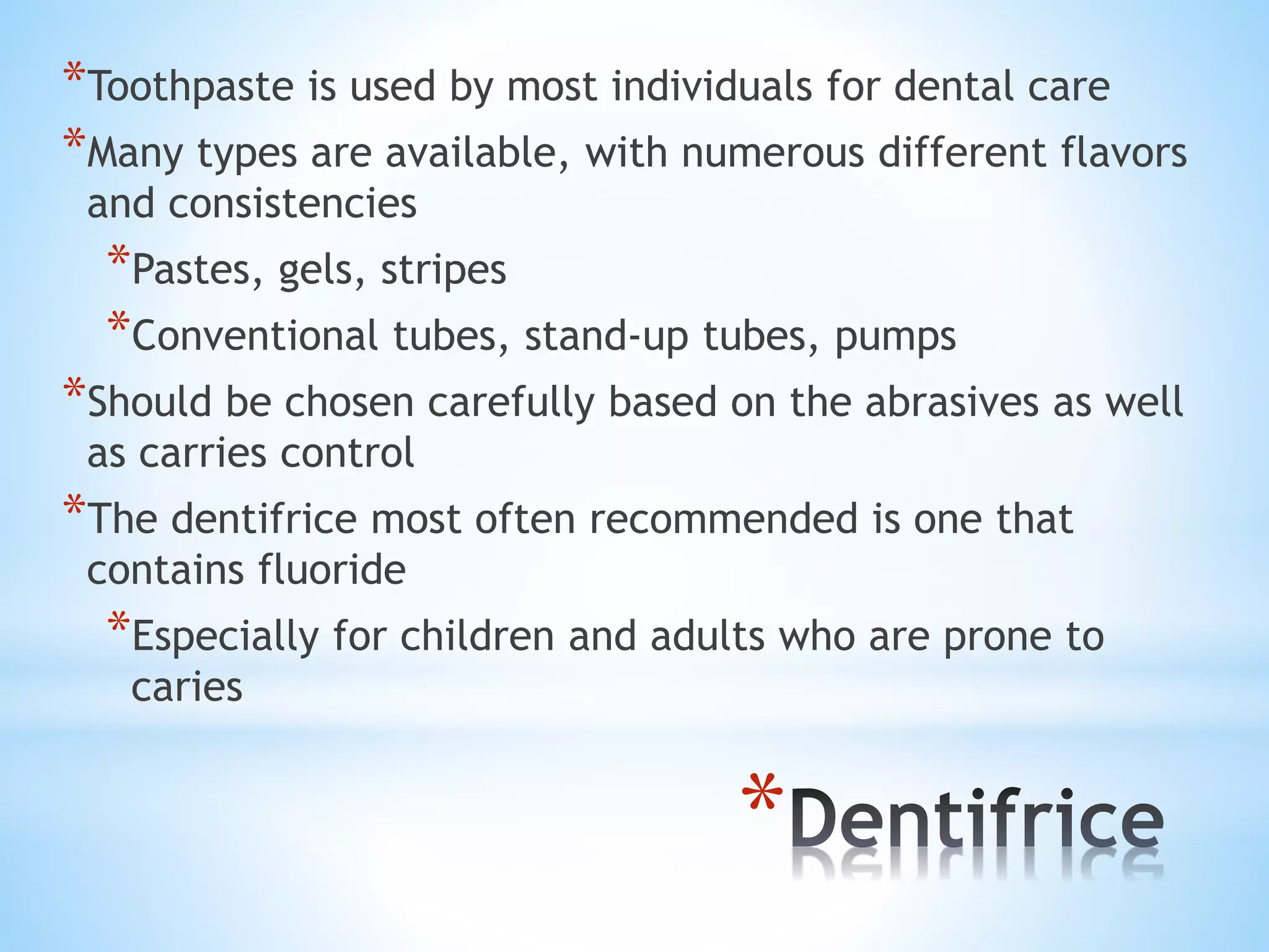 Oral Hygiene Care and Aids | PPTX