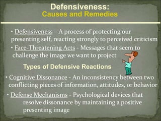 Preventig defensiveness | PPT