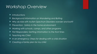 Preventing and responding to wandering and bolting behaviors | PPT