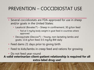 Preventing and treating coccidiosis | PPTX