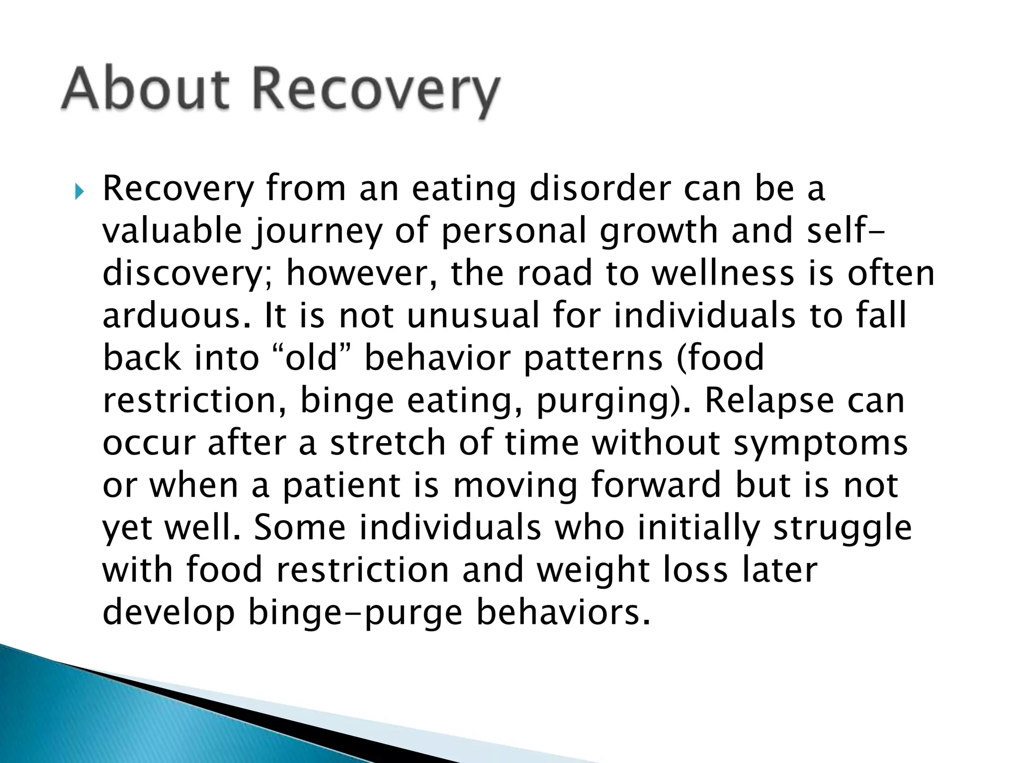 Preventing an Eating Disorder Relapse | PPTX