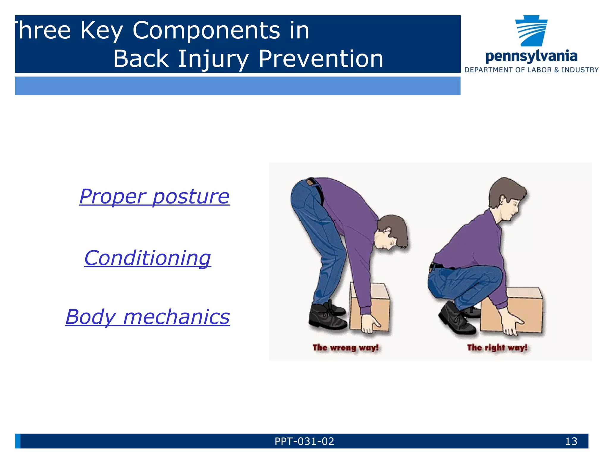 Preventing back injuries | PPT