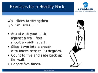 Preventing back injuries | PPT