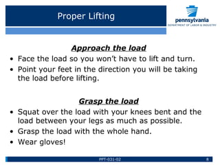 Preventing back injuries | PPT