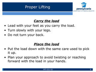 Preventing back injuries | PPT