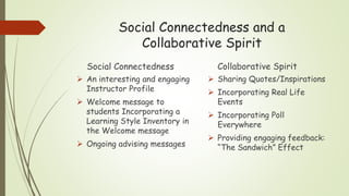 Preventing Boundaries in Online Education Through Social Connectedness ...