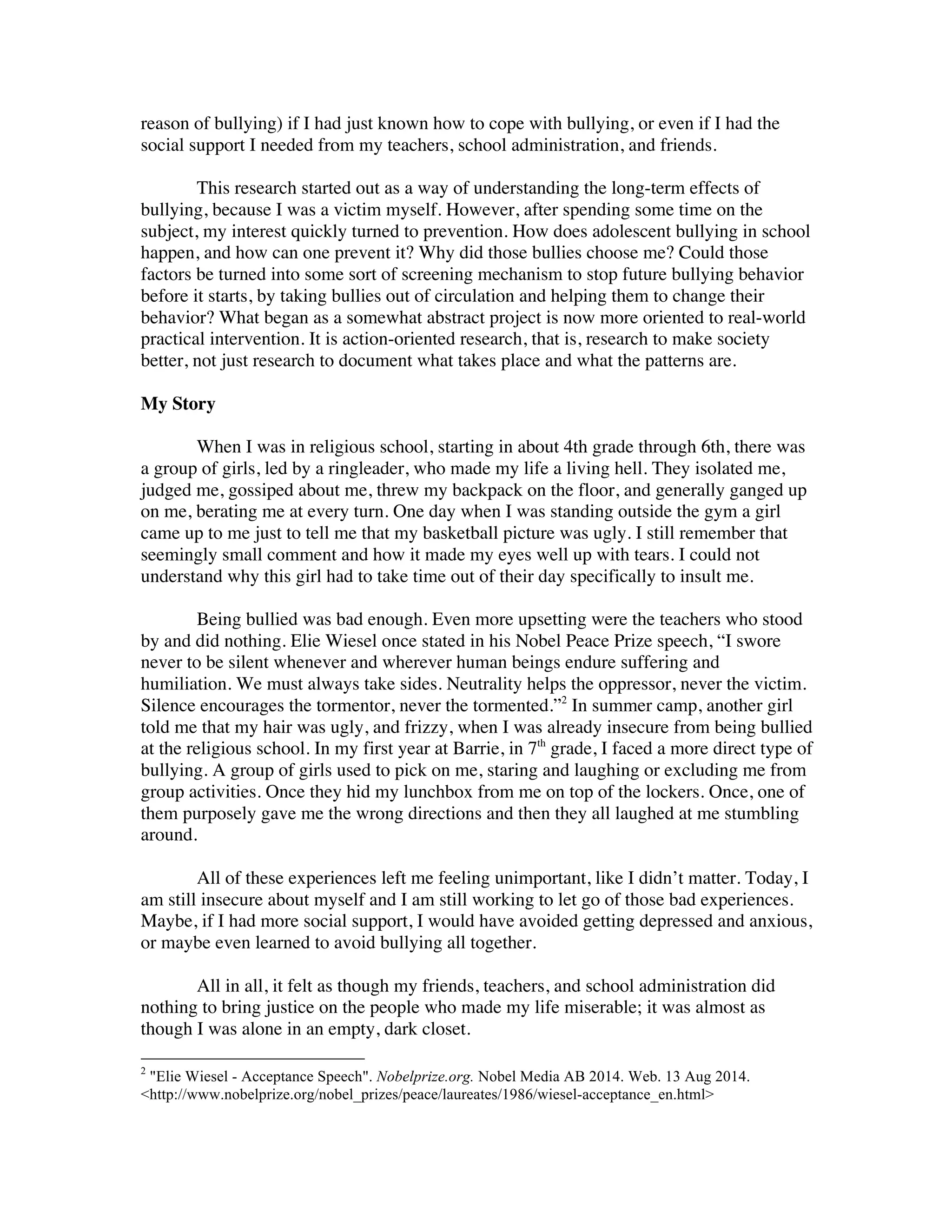 Preventing Bullying: Stopping the Cycle of Bullying | PDF