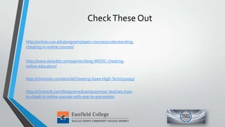 Preventing cheating | PPTX