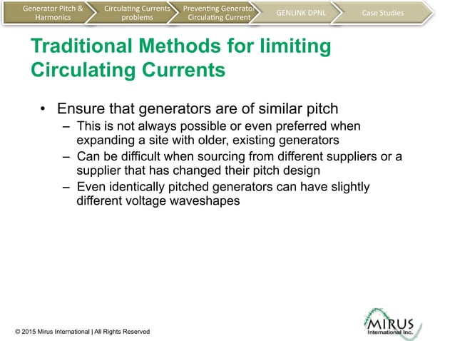Preventing Circulating Current In Parallel Generator Applications Pdf