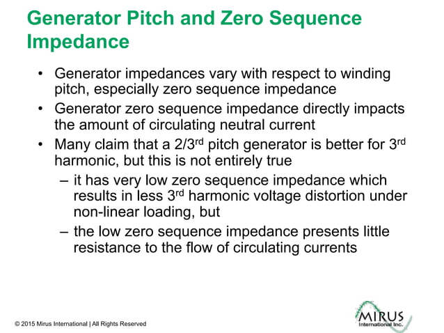 Preventing Circulating Current In Parallel Generator Applications Ppt