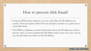 Preventing click fraud | PPTX