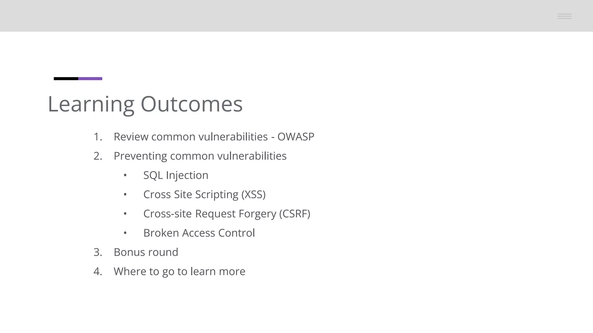 Preventing Common Security Vulnerabilities Ppt