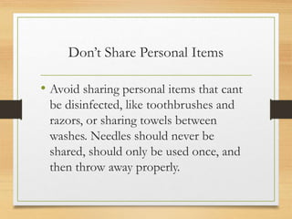 Preventing communicable diseases | PPT