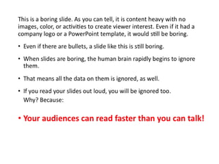 Preventing Death by PowerPoint! | PPT