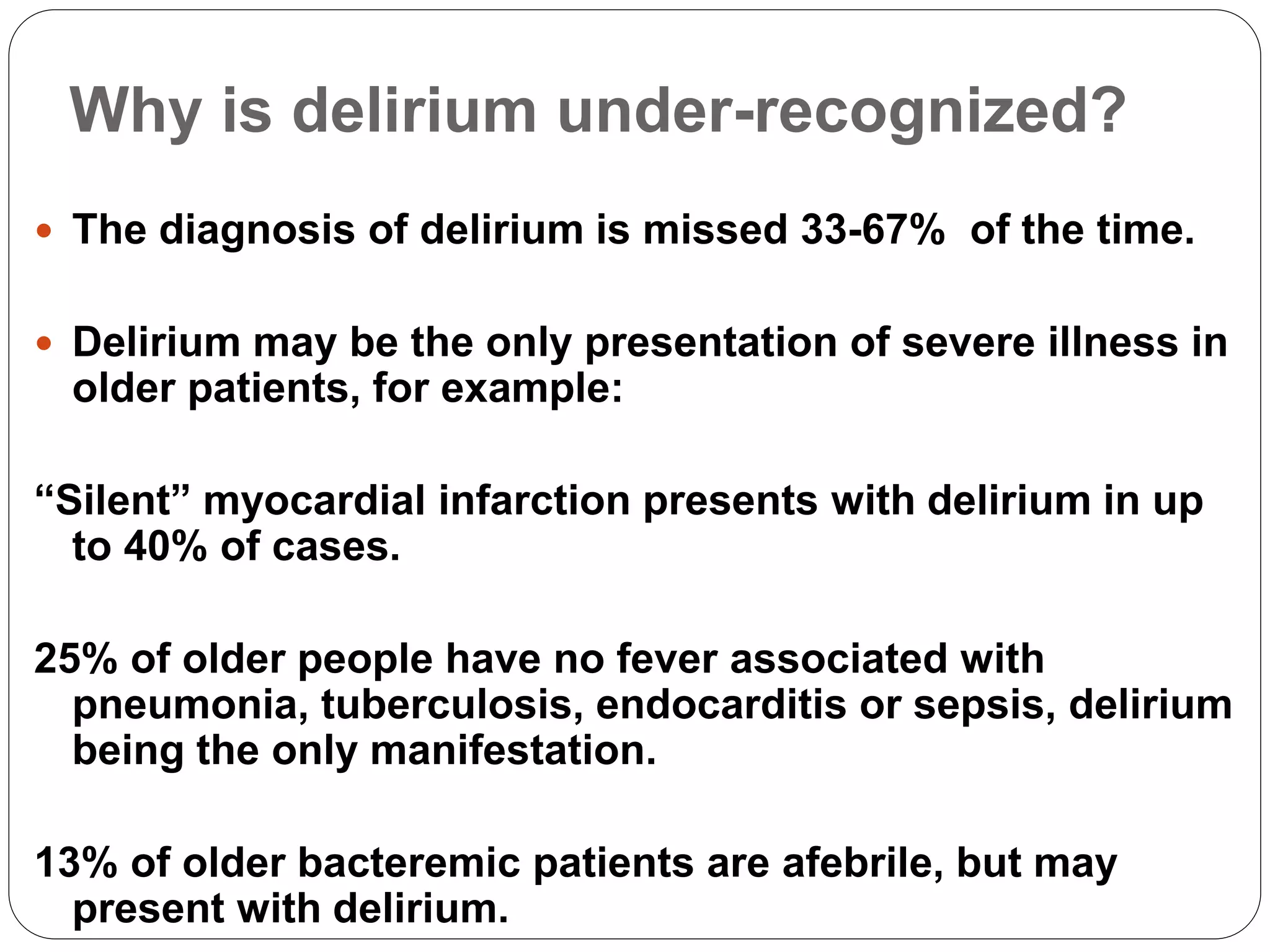 Preventing delirium in geroforensic population | PPTX