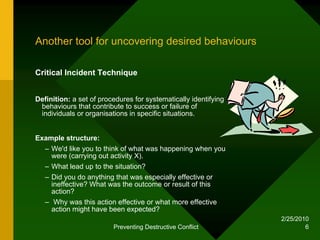 Destructive Conflict Prevention | PDF