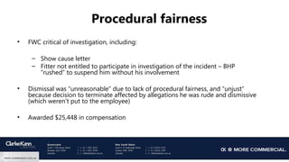 Preventing employment claims: Dealing with the Three Amigos: Unfair Dismissal, Adverse Action ...