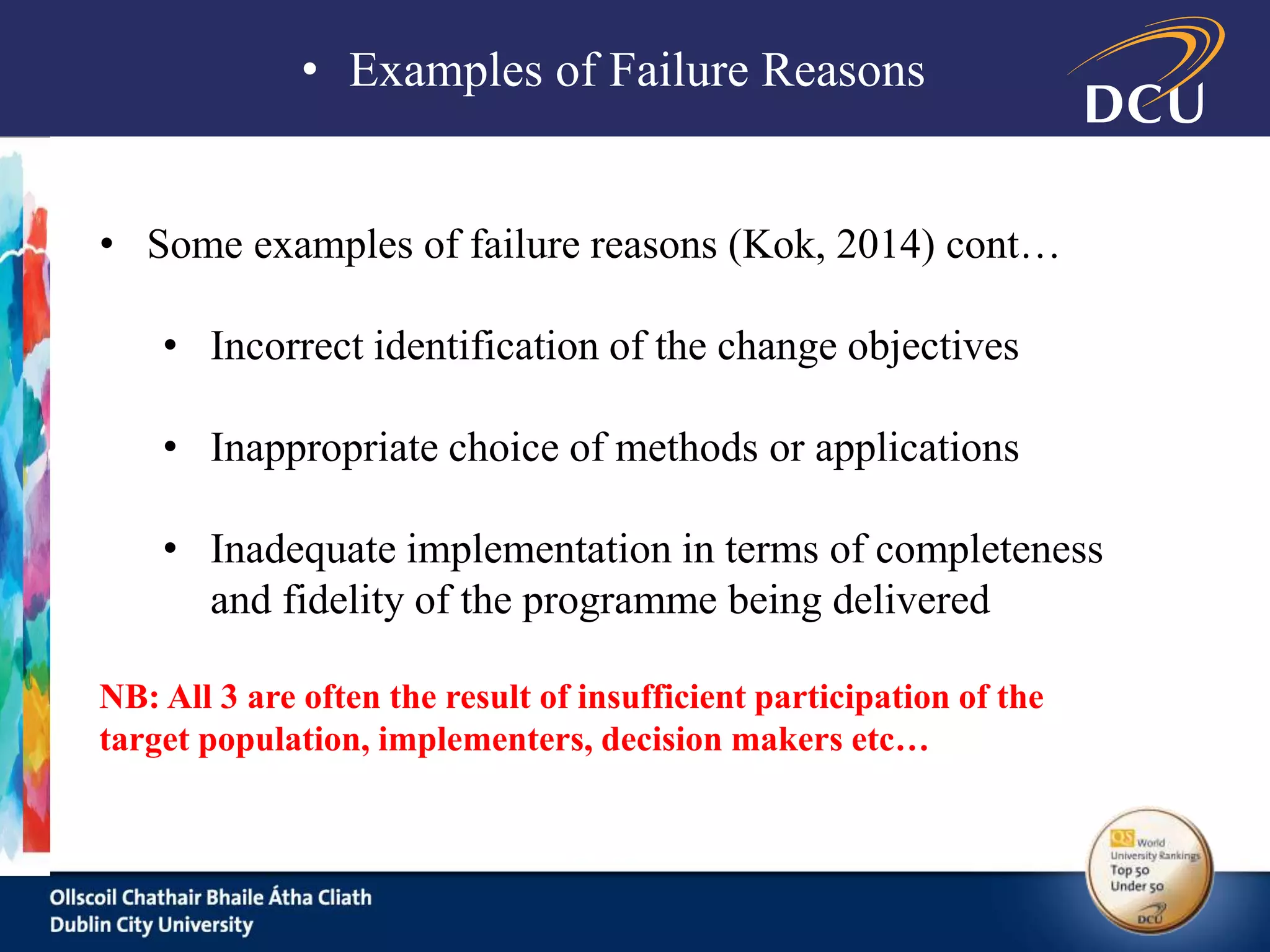 Preventing failed interventions | PPTX