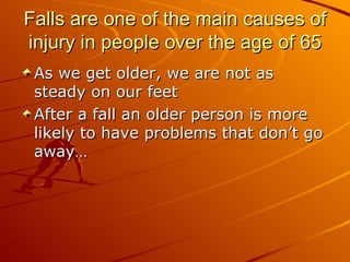 Preventing falls | PPT