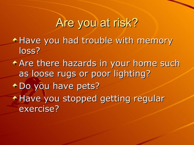 Preventing falls | PPT