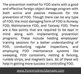 Preventing FOD at Airports | PDF
