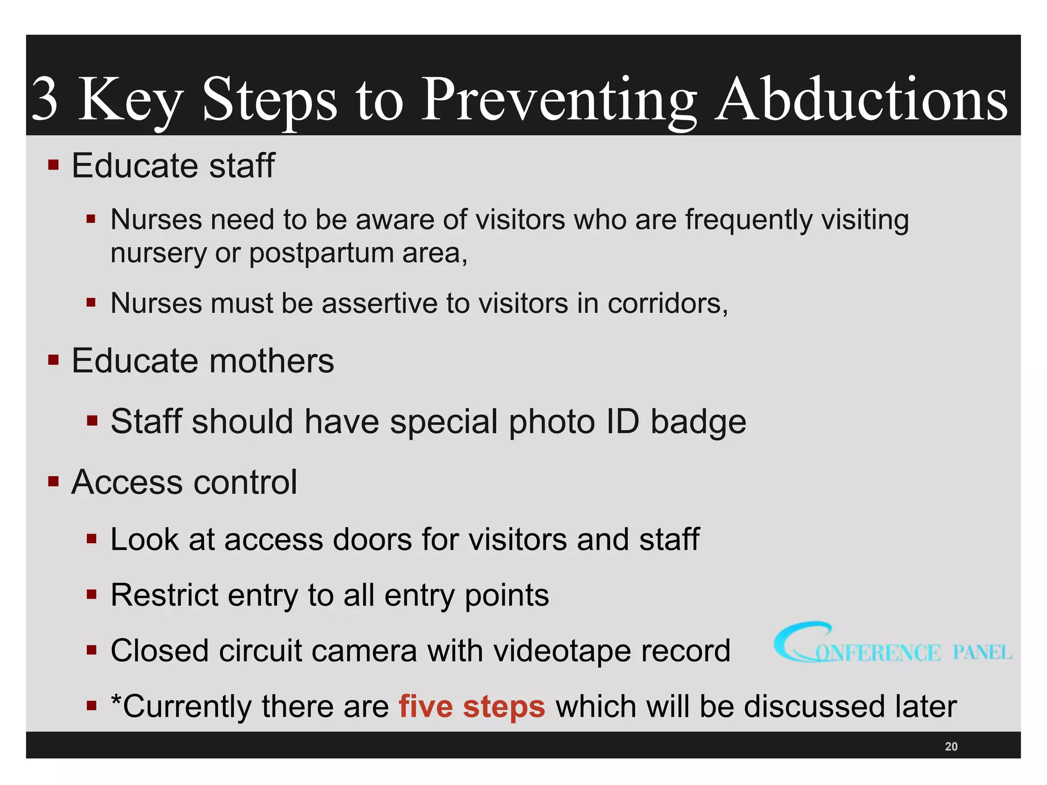 Preventing Infant and Pediatric Abduction | PDF