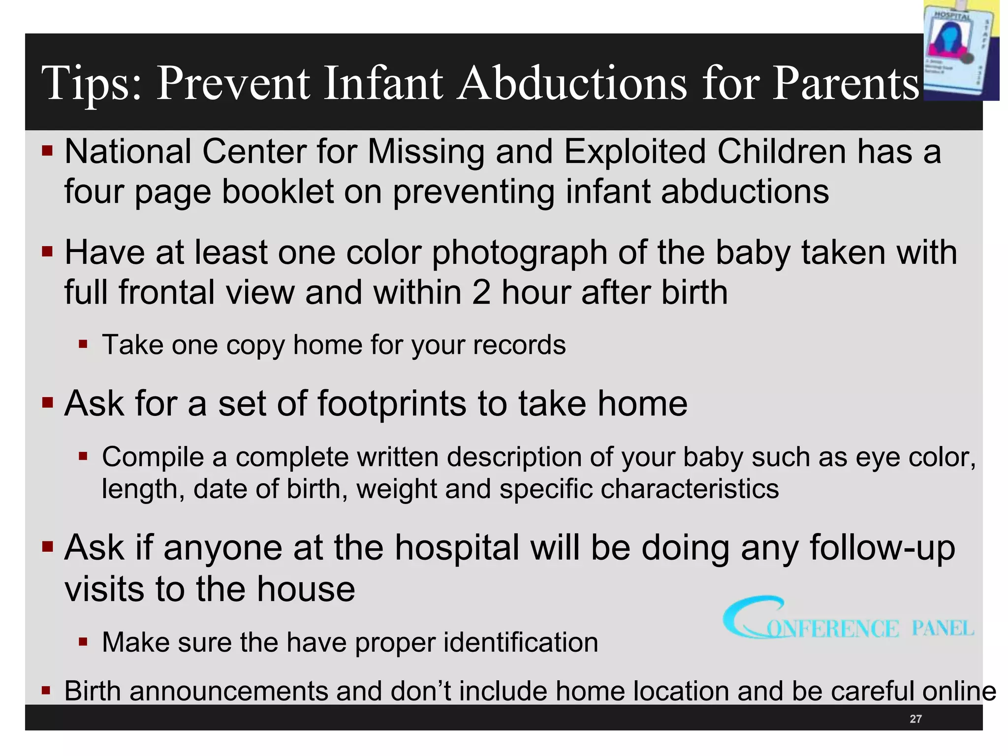 Preventing Infant and Pediatric Abduction | PDF