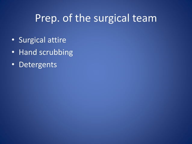 Preventing infection in Operating Theater | PPTX