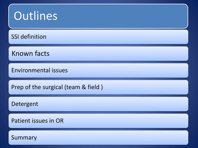 Preventing infection in Operating Theater | PPTX