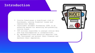 Preventing Invoice Fraud with Intelligent Document Processing | PPT