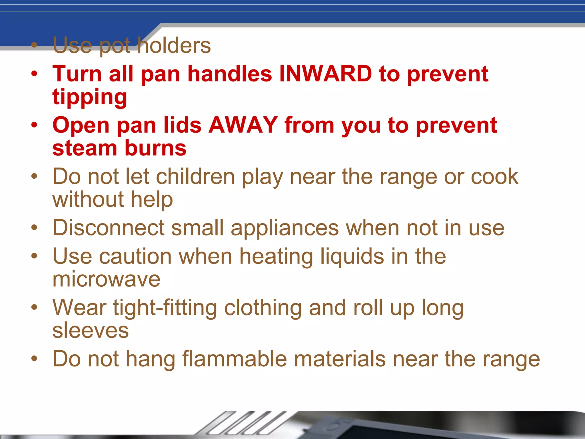 Preventing kitchen accidents1 | PPT