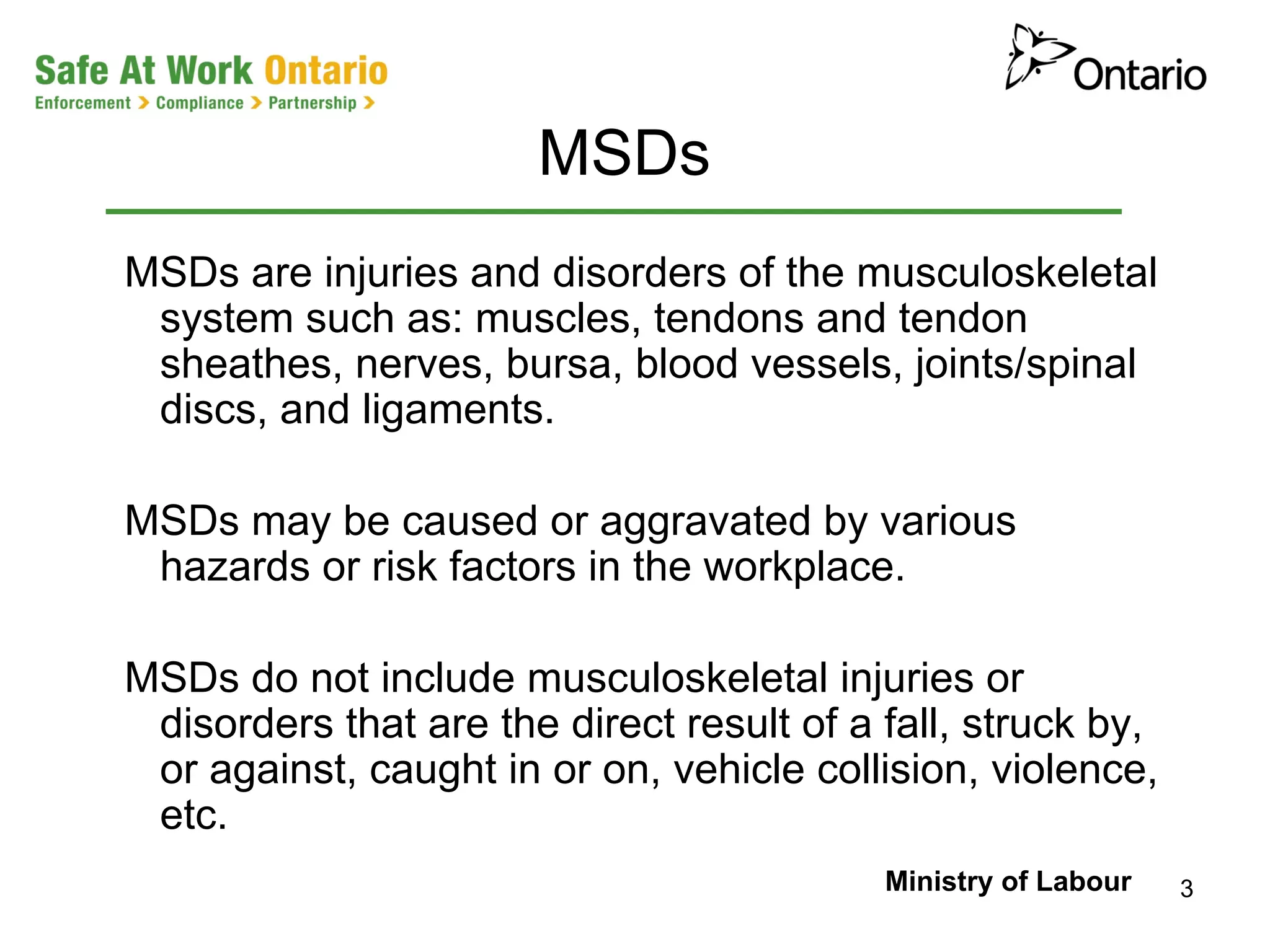 Musculoskeletal Hazards in the Workplace | PDF