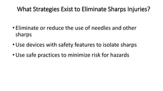 Preventing needlestick and other sharp injuries 2019 | PPTX