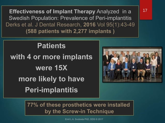 Preventing Peri-implantitis by Safer Prosthesis Installation | PPT