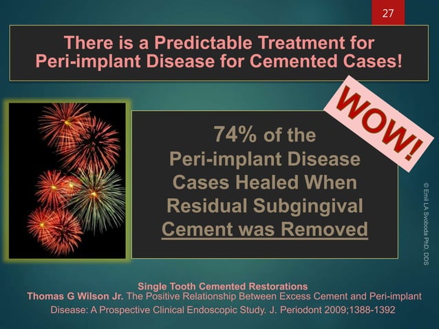 Preventing Peri-implantitis by Safer Prosthesis Installation | PPT