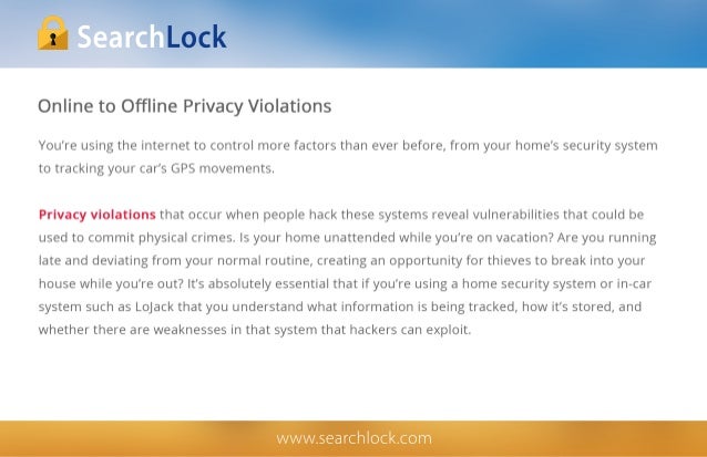 Preventing Violations of Your Online Privacy