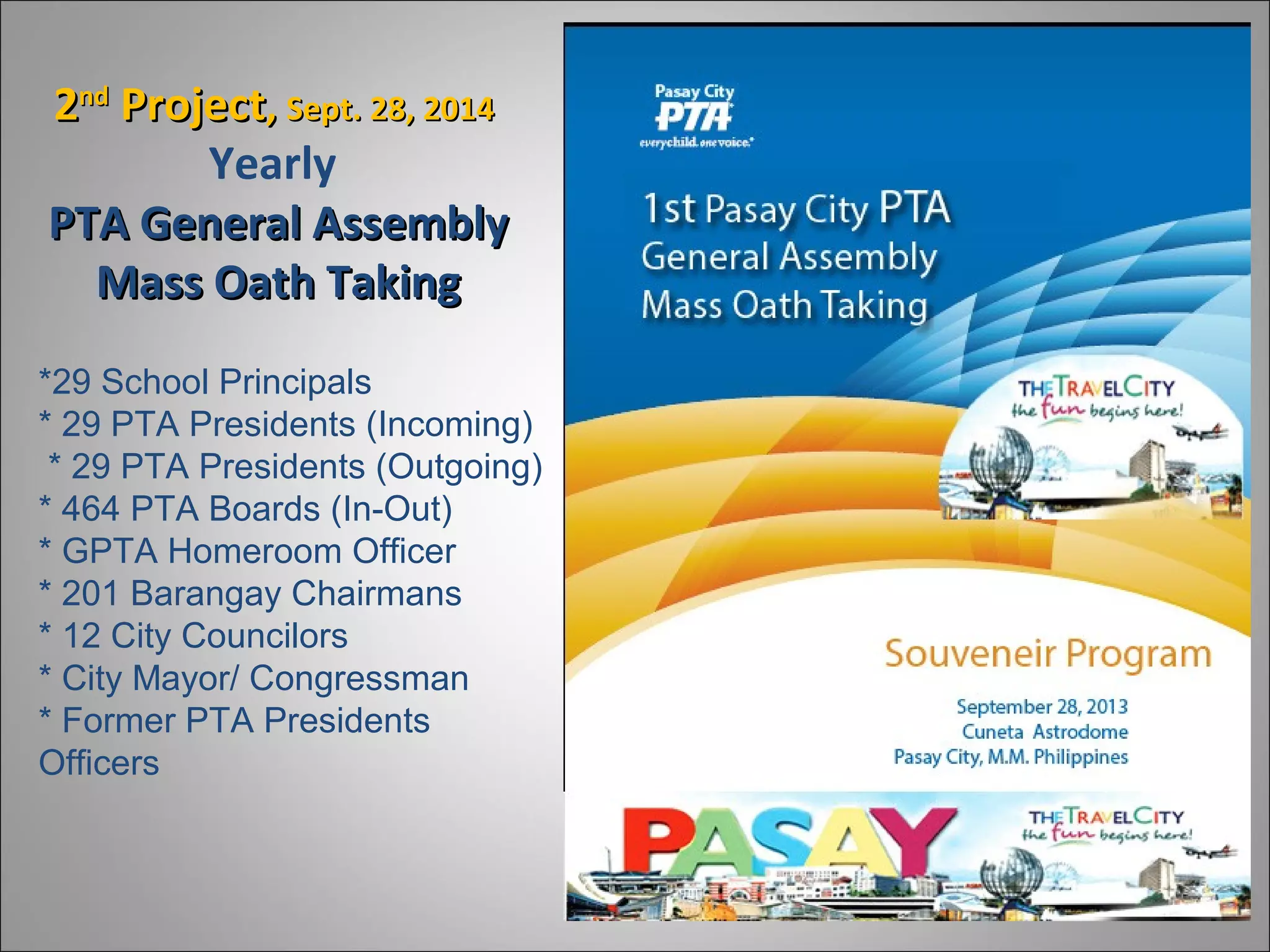 PTA Accomplishment report | PPT