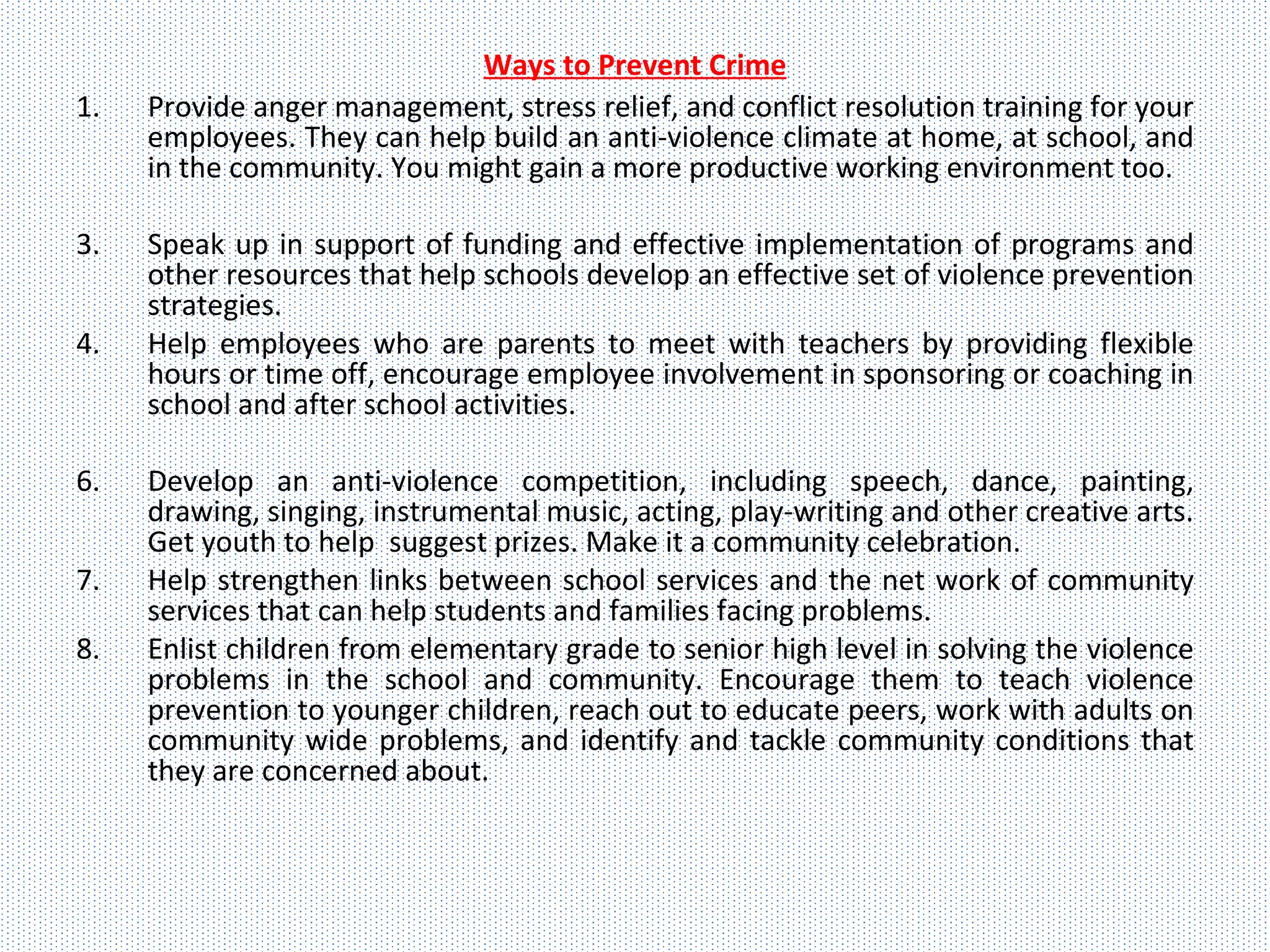 Prevention of Crime | PPT