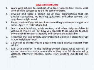 Prevention of Crime | PPT