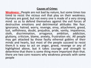 Prevention of Crime | PPT