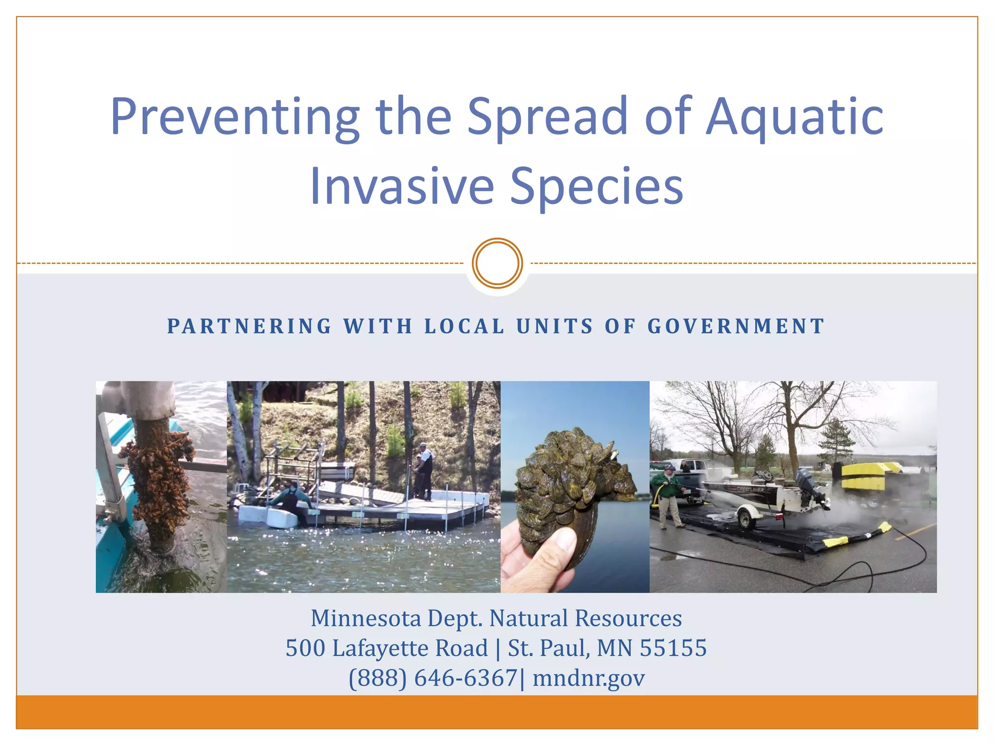 Preventing the Spread of Aquatic Invasive Species | PPT