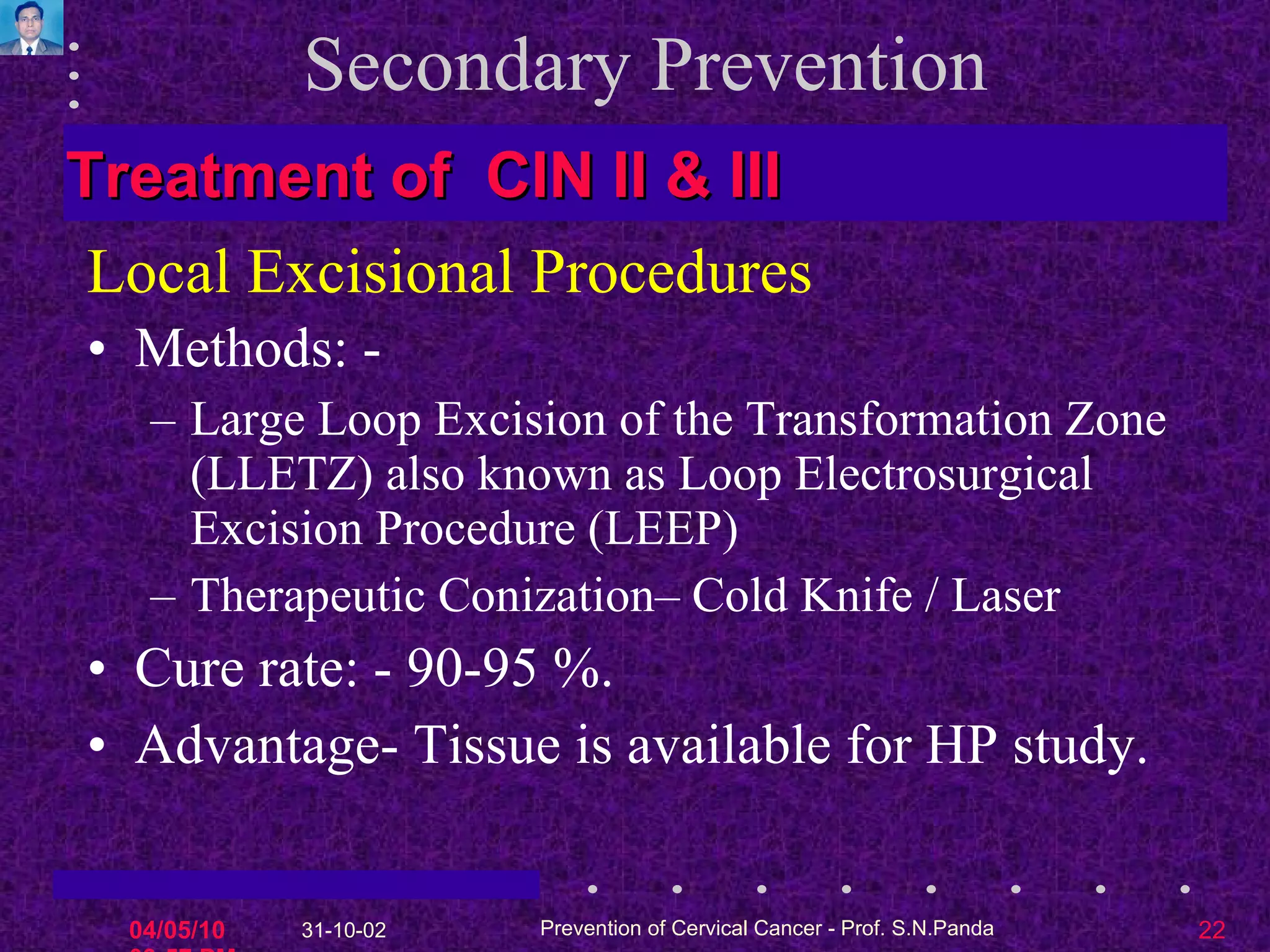 prevention Cervical cancer | PPT
