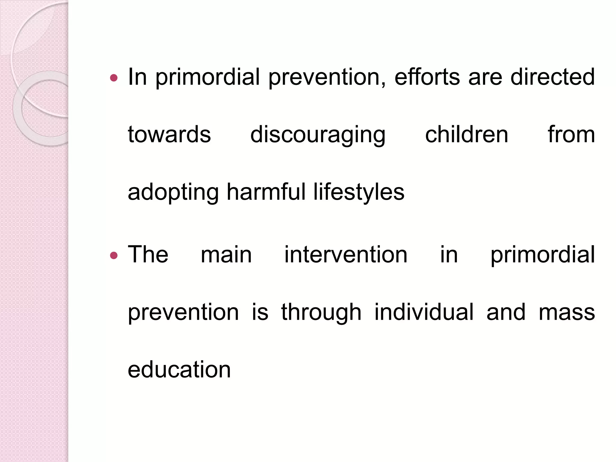 Prevention primary, secondary, tertiary | PPTX