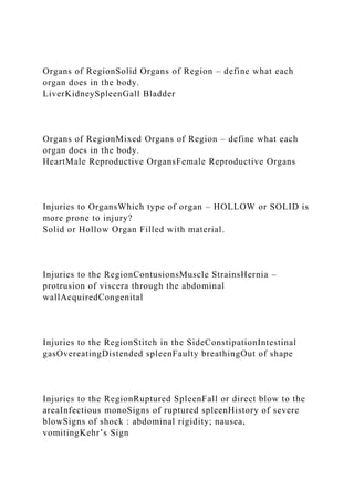 Prevention and Care of Athletic Injuries ATHT 3580Test One.docx | First ...