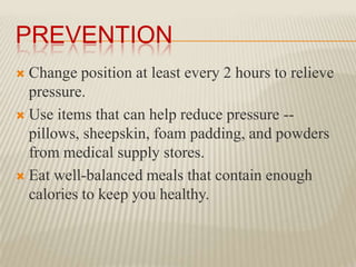 Prevention and care of pressure sore | PPTX