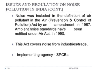 Prevention and Control of Air Pollution, Noise Pollution and Vehicular ...